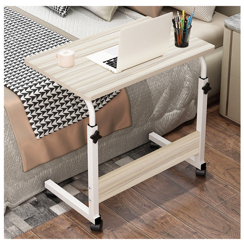 35.4 H Laptop Cart with Wheels Soges Color Oak Size 35.4 H x 31.5 W x 15.7 D